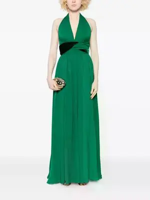 Elie Saab V-neck A-line Maxi Dress