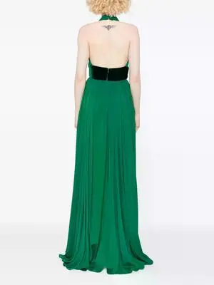 Elie Saab V-neck A-line Maxi Dress