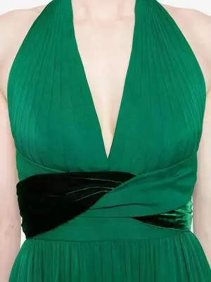 Elie Saab V-neck A-line Maxi Dress