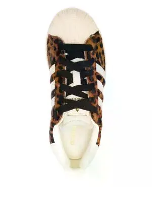 Adidas Superstar Leopard-print Sneakers - Brown