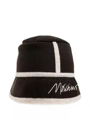 Moschino Panelled Wool Bucket Hat - Brown