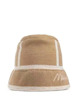 Moschino Panelled Bucket Hat - Neutrals