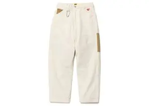HUMAN MADE Herring Bone Painter Pants - White
