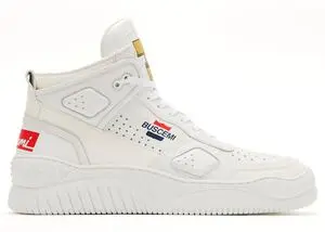 Buscemi Basket High Top Sneaker - White