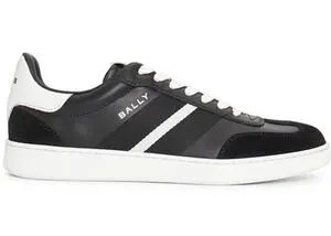 Bally Retro Crest Sneakers - Black/white
