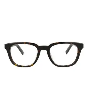 Berluti Square Frame Acetate Optical Frames - Havana Havana Transparent (bl50019u/52/052)