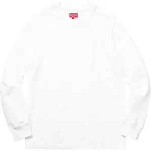 Supreme Overdyed Long Sleeve Top - White
