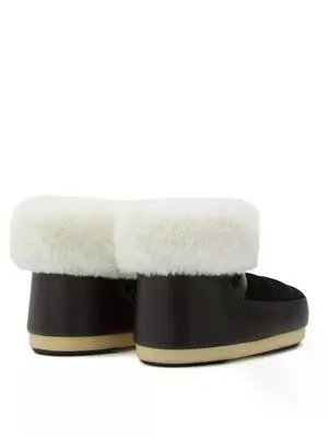 Moon Boot Evx Quilted Shearling Boots - Black