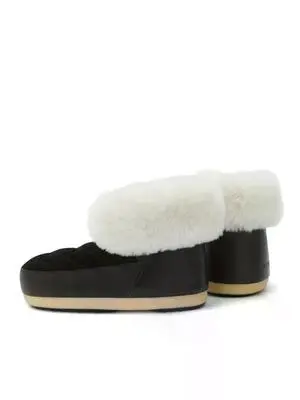 Moon Boot Evx Quilted Shearling Boots - Black