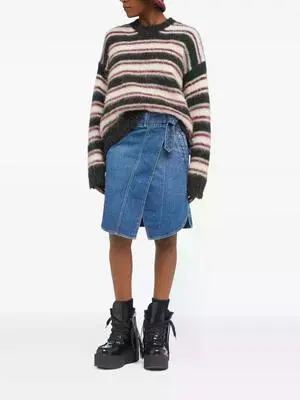 Alanui Striped-pattern Crew Neck Sweater