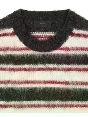 Alanui Striped-pattern Crew Neck Sweater