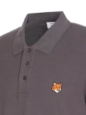 Maison Kitsuné Cotton Polo Shirt - Grey