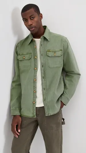 Faherty Brand Sunwashed Cpo Shirt Jacket