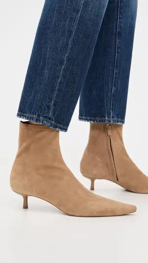 Simkhai Joni Stretch Suede Ankle Boots
