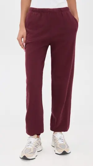 Eterne Boyfriend Pocket Sweatpants - Oxblood