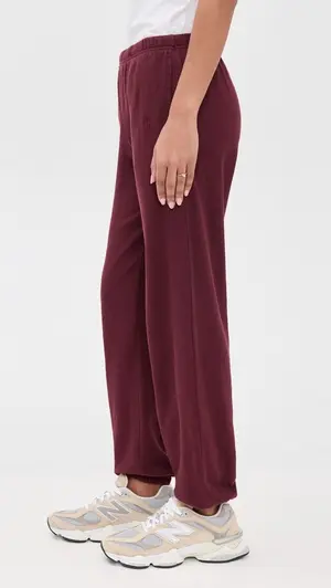 Eterne Boyfriend Pocket Sweatpants - Oxblood