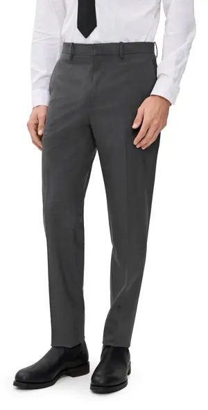 Italian Virgin Wool Slim Fit Trousers