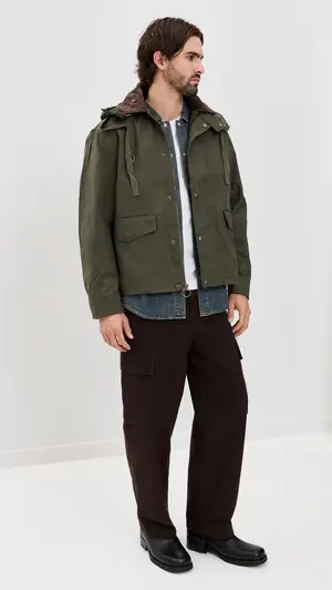 ALEX MILL Aberg Utility Jacket In Waxed Cotton