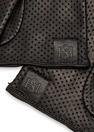 HANDSOME STOCKHOLM Perforated Leather Gloves