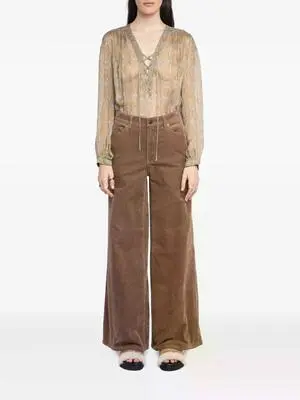 Zadig&Voltaire Wide-leg Corduroy Trousers