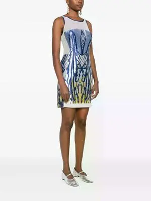 GEMY MAALOUF Mesh-insert Mini Dress