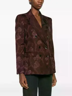 Etro Floral-jacquard Double-breasted Jacket