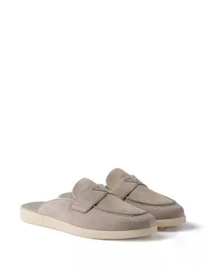 Prada Suede Slip-on Loafers