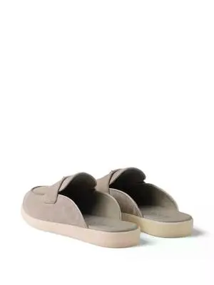 Prada Suede Slip-on Loafers