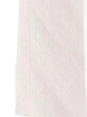 N.peal Cable Rib Scarf - Pink