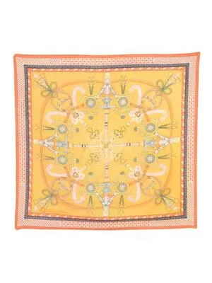 N.peal Printed Foulard - Yellow