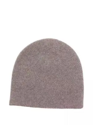 N.peal Double-layer Cashmere Beanie - Brown