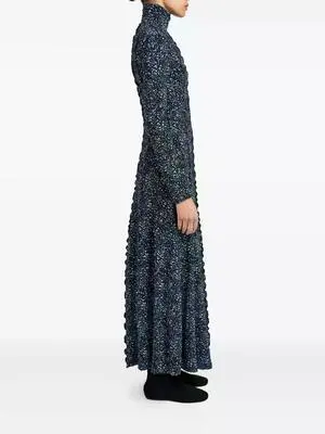 Proenza Schouler White Label Printed Ruffled Maxi Dress - Blue