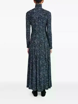 Proenza Schouler White Label Printed Ruffled Maxi Dress - Blue