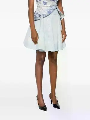 GEMY MAALOUF Flared Mesh Skirt
