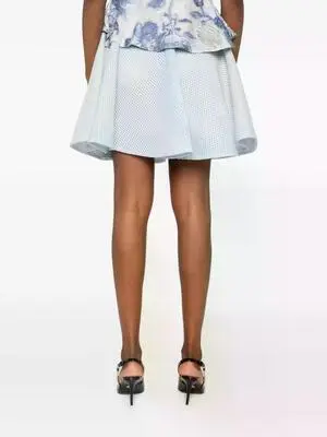 GEMY MAALOUF Flared Mesh Skirt