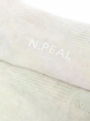N.peal Ribbed Bed Socks - Neutrals