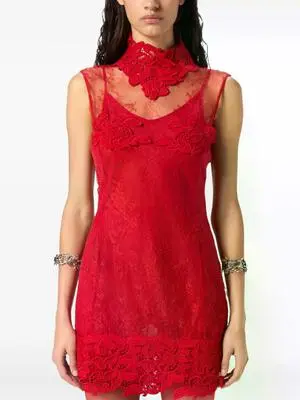 Blumarine Laced Mini Dress