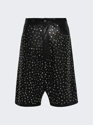 EARTHLING VIP Spark Leather Shorts - Black