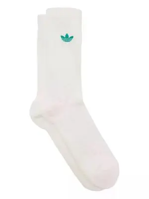 Adidas X Sporty & Rich Logo-embroidered Socks - White