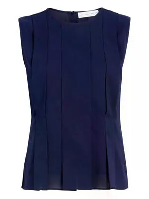Proenza Schouler White Label Makayla Pleated Sleeveless Top - Blue