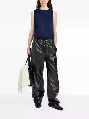 Proenza Schouler White Label Makayla Pleated Sleeveless Top - Blue