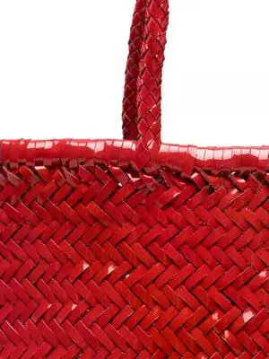 Dragon Diffusion Triple Jump Leather Tote Bag - Red