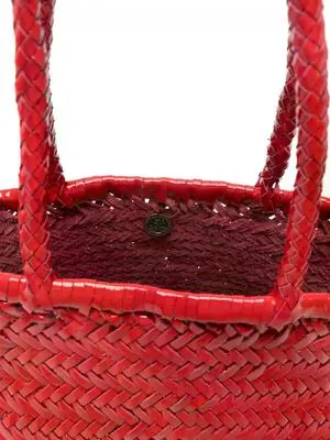 Dragon Diffusion Triple Jump Leather Tote Bag - Red