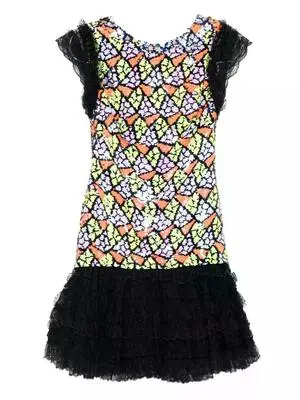 GEMY MAALOUF Sequin Geometric Minidress