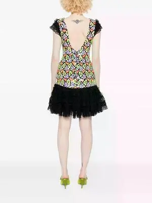 GEMY MAALOUF Sequin Geometric Minidress