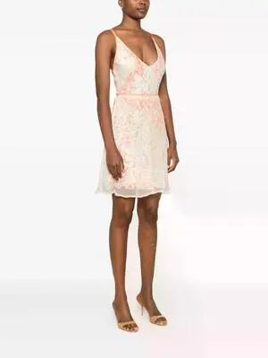 GEMY MAALOUF Floral Lace Mini Dress
