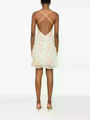 GEMY MAALOUF Floral Lace Mini Dress