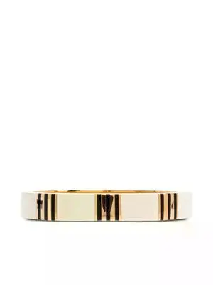 Tory Burch T Stripe Bangle Bracelet - White