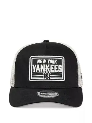 New Era New York Yankees Mlb-patch Trucker Cap - Black