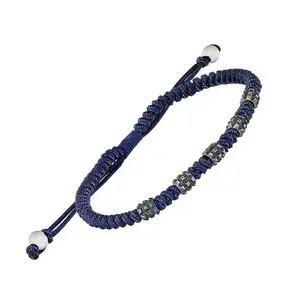 LINK UP Stainless Steel Bead Bracelet - Blue